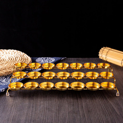 供奉七星盏莲花佛供灯