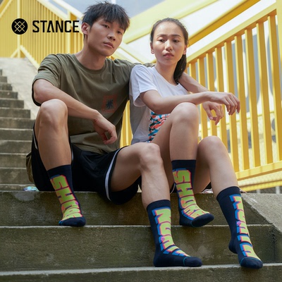 STANCE袜子男袜女袜夏季薄款中筒袜NORTHSHORE联名款潮流logo袜子