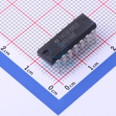 信号开关/编解码器/多路复用器 CD4016BE PDIP-14 TI全新原装进口