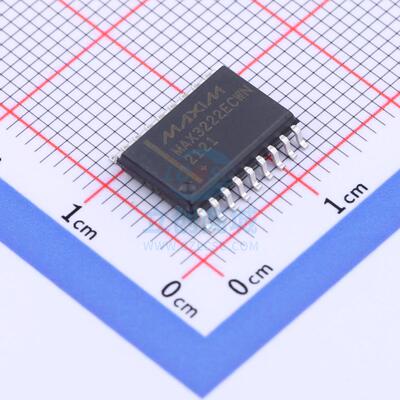 RS232芯片 MAX3222ECWN+T SO-18 MAXIM 全新原装进口