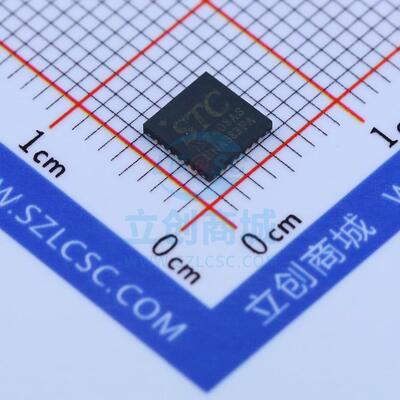单片机(MCU/MPU/SOC) STC15W408AS-35I-QFN28 QFN-28 全新原装进