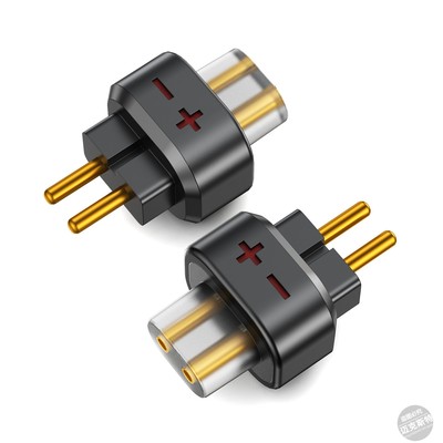 OKCSC QDC母转0.78 2pin针公转接头适用0.78 2pin 换线耳机转换器