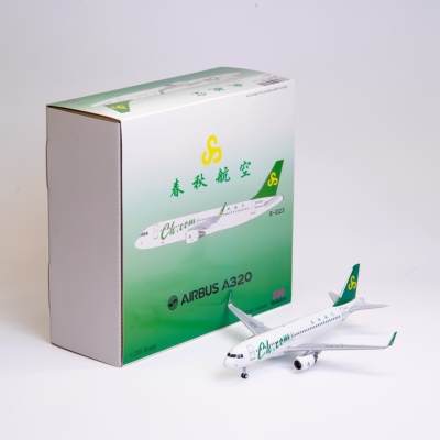 Aviation春秋航空空客A320飞机模型1:200合金收藏摆件周边AV2088