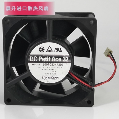 正品三洋SANYO 变频器散热风扇8CM 8032 24V 0.29A 109P0824A206