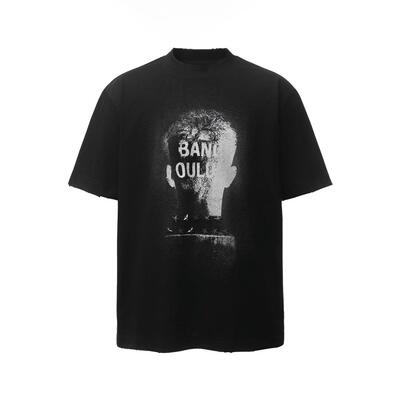 美式复古重磅350g双纱印花T恤