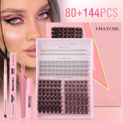 False eyelash single cluster 5-16mm thick extension set