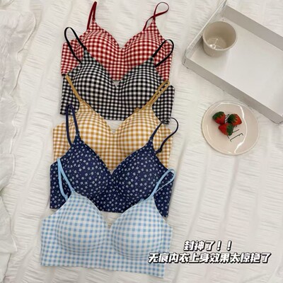 Cecily Krutch-8372 山茶花香氛内衣无痕舒适聚拢吊带少女风胸罩