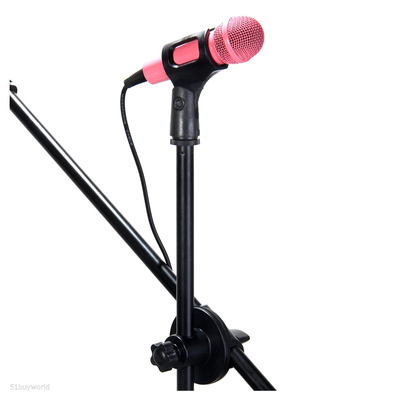 Dual Clips Boom Microphone Mic Stand Holder