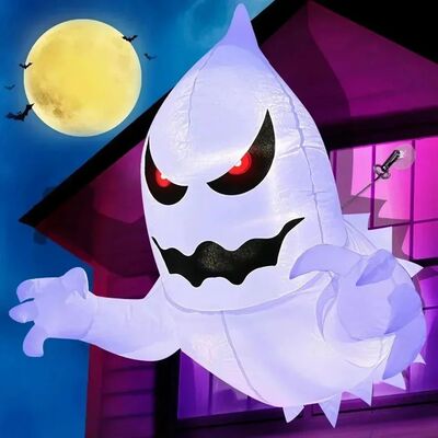 1Pc 1.4m Halloween Ghost Scary Inflatable Giant Blow Up Fold