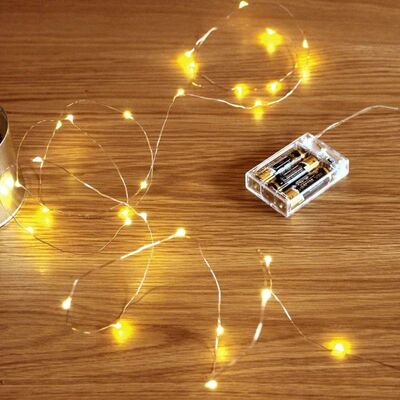 1-20M Led String Lights Copper Wire Starry Fairy Lights Batt