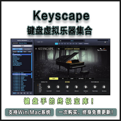 四巨头 Keyscape 收藏级键盘虚拟乐器集合36款经典与稀有键盘乐器