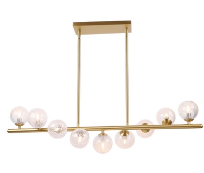 出口北美cUl澳洲SAA全铜玻璃圆球餐厅吊灯现代简约轻奢吧台餐桌灯