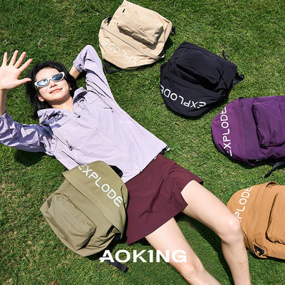 AOKING新款休闲旅行轻便户外背包防泼水大容量学生背包