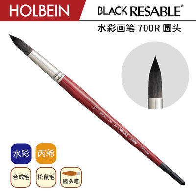 HOLBEIN合成纤维松鼠毛水彩画笔