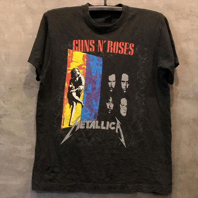 November Rain Guns N Roses枪炮与玫瑰乐队枪美式潮牌男女短袖