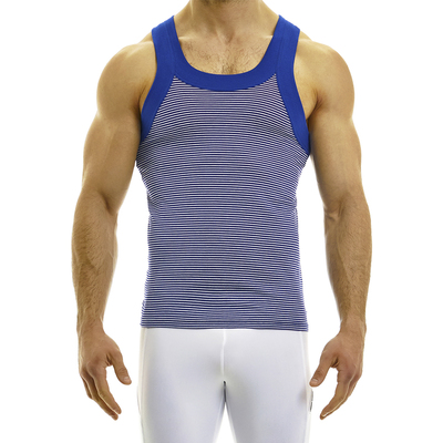 MODUSVIVENDI奢华条纹运动背心