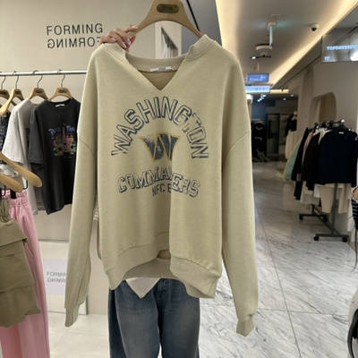 FORMING-P韩国代购㊣女士新款人气时尚热卖卫衣不含内搭V领