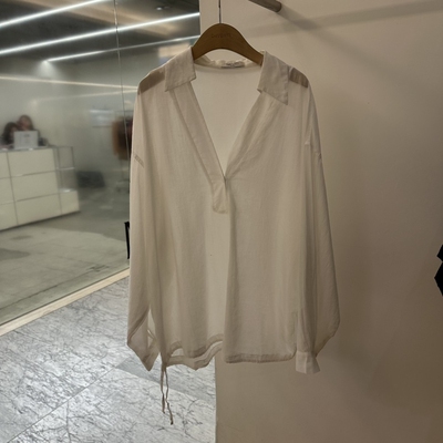 DE VENTI㊣东大门代购女士新品真品热卖26春夏人气衬衫V领