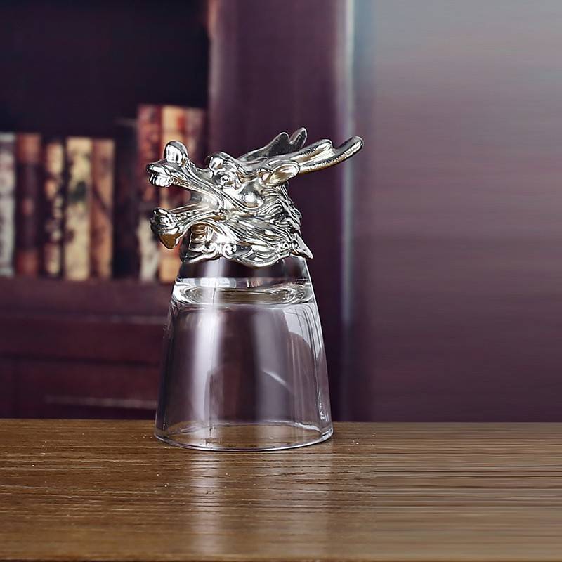 白酒杯分酒器套装十二生肖圆明园水晶酒盅酒具12只一口杯生肖酒杯