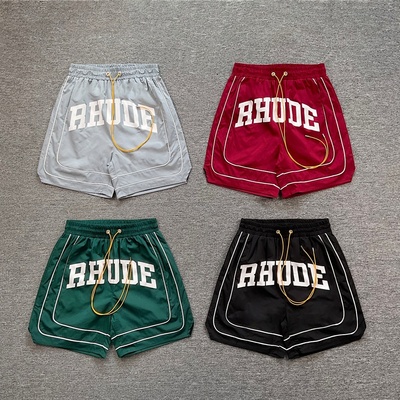 RHUDE美式高街潮牌梭织沙滩短裤