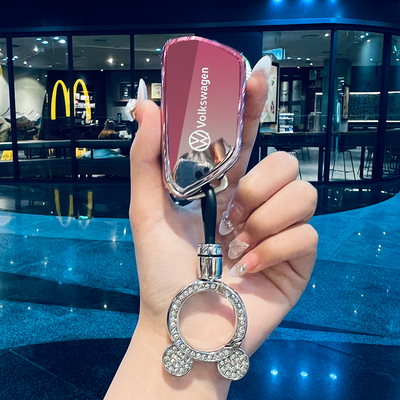 大众钥匙套id3专用id4高尔夫8凌渡l壳汽车途观lpro女迈腾b9帕萨特