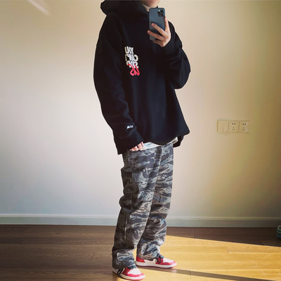 绒BTTJOB潮牌卫衣帽衫宽松陈冠希