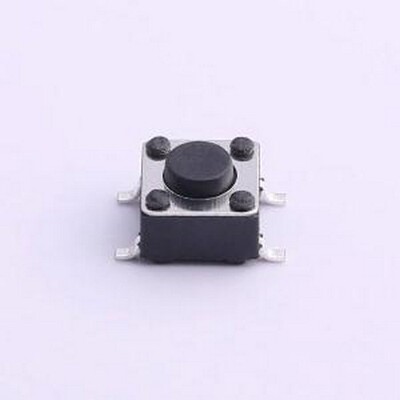 TS-1095S-A2B3-C2D1 轻触开关 轻触开关6*6*4.5mm贴片四脚SMD黑柄