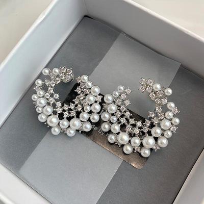 繁星拥簇法式经典耳环2024新款