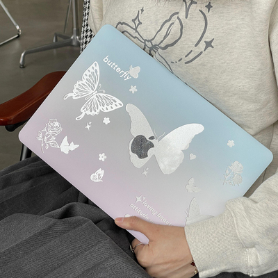 macbook保护壳闪闪满天星蝴蝶