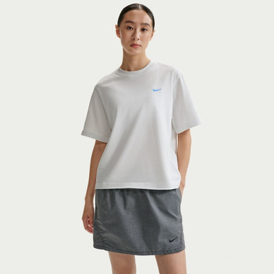 NIKE耐克白色T恤女2026夏季新款跑步训练运动短袖透气上衣IR7589