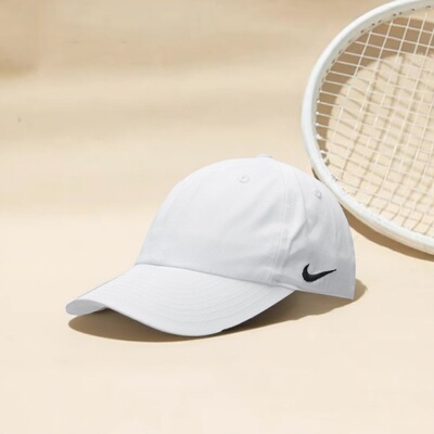 NIKE耐克棒球帽男帽女帽2026新款白色鸭舌帽运动帽休闲帽子IB8895
