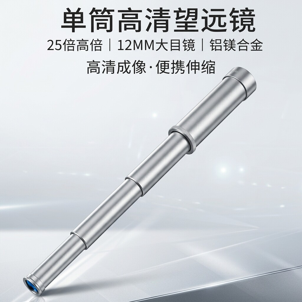 海盗望远镜单筒复古伸缩儿童25x30高倍高清夜视成人迷你户外便携
