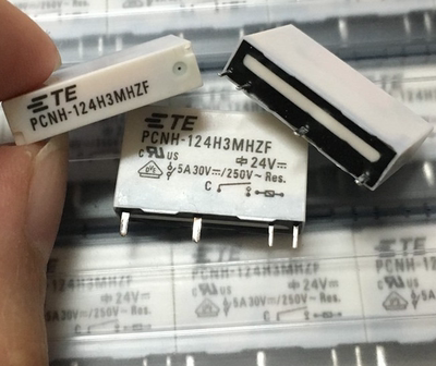 TE/TYCO/泰科超薄继电器 PCNH-124H3MHZF 24VDC 线路板插接4脚