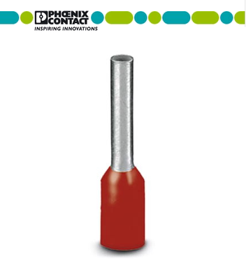 菲尼克斯管状铜鼻压接预绝缘端头 AI1-8 RD 欧式端子3200030 红色