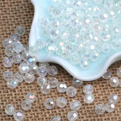 亚克力彩珠手链头饰散珠