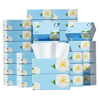 【88VIP专享】聪妈山茶抽纸加大加厚家用2元餐巾纸可湿水卫生面巾