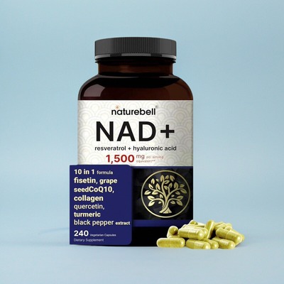 美国NatureBell NAD+1500mg成人衰老漆黄素Fisetin槲皮素透明质酸