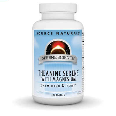 Source Naturals Serene L-Theanine+镁+GABA 成人情绪睡眠保健
