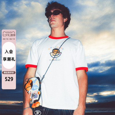 Aape联名BABYMILOSTORE刺绣T恤