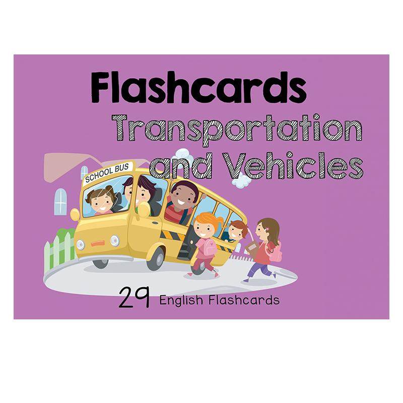 新加坡幼小衔接英语学习卡片CPD Flashcards:Transportation and Vehicles运输和车辆早教启蒙亲子英语 4 ...
