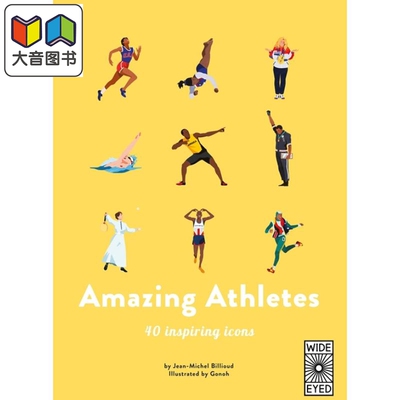 40 Inspiring Icons Amazing Athletes 40 Inspiring Icons 40个鼓舞人心的偶像 了不起的运动员 英文原版 儿童绘本 大音