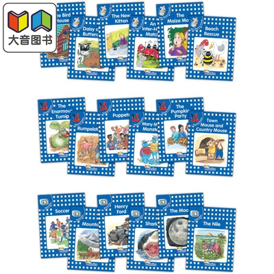 Jolly Phonics Readers Level 4 Complete Set 快乐自然拼读读物蓝色等级18本套装 4级 英文原版英语分级读物 大音