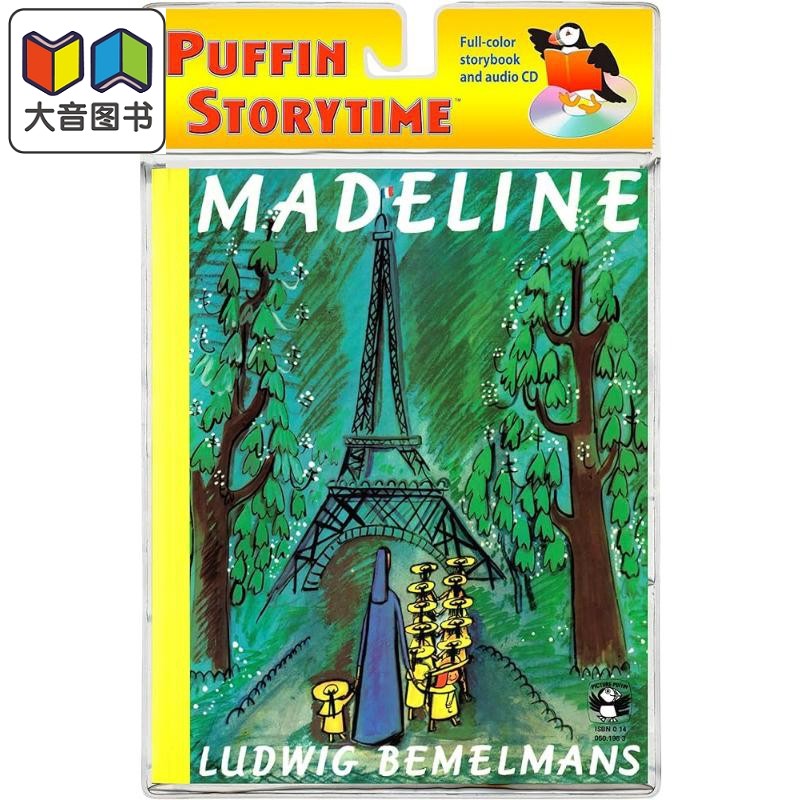 puffin storytime madeline book with CD玛德琳的故事时间含CD英文原版进口图书儿童绘本故事图画书大音_虎窝淘