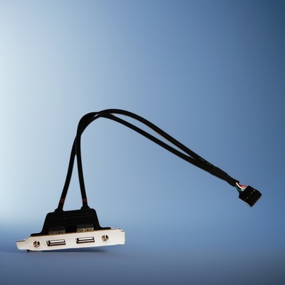 USB2.0双口挡板线迷你机箱