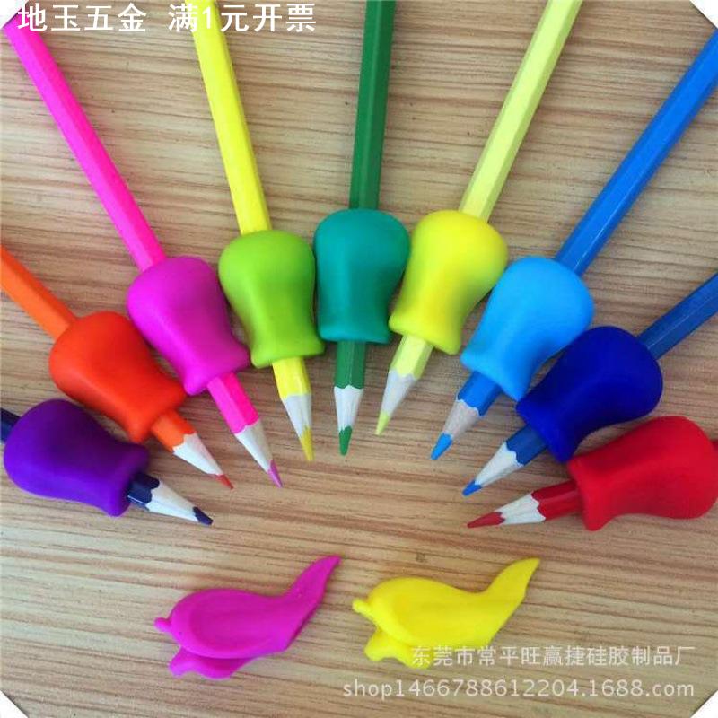 铅笔软胶笔套硅胶笔套 硅胶写字器儿童写字握笔器 矫正器 握笔器
