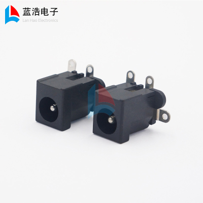 DC电源插座DC-005T 5521三脚立式贴片DC-0531直流电源母座5.5*2.1