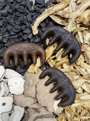 臧药合香梳子纯手工制作师父采摘的臧药精心制作天然好药材
