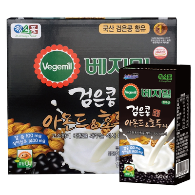 韩国进口美尔黑豆桃仁豆奶