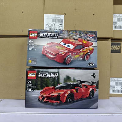 LEGO乐高超级赛车77254法拉利跑车77255闪电麦坤拼搭积木玩具礼物