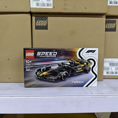 LEGO乐高F1大电影同款APXGP赛车77252 拼插汽车积木玩具礼物摆件